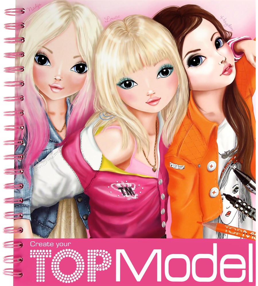 Топ модел: Създай свой моден дизайн - книжка за оцветяване - детска ...