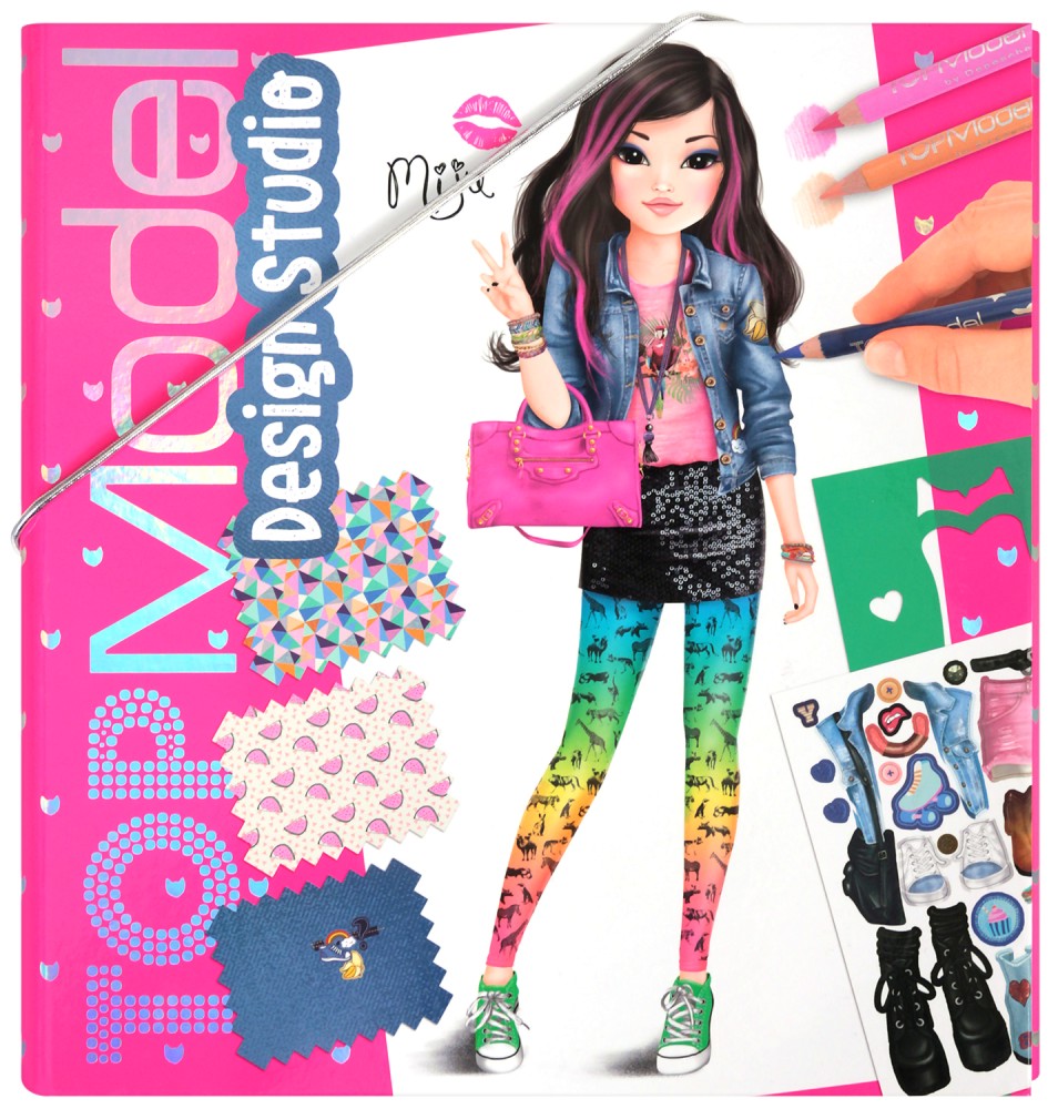 Топ Модел: Създай своя топ модел дизайн - книжка за оцветяване ...