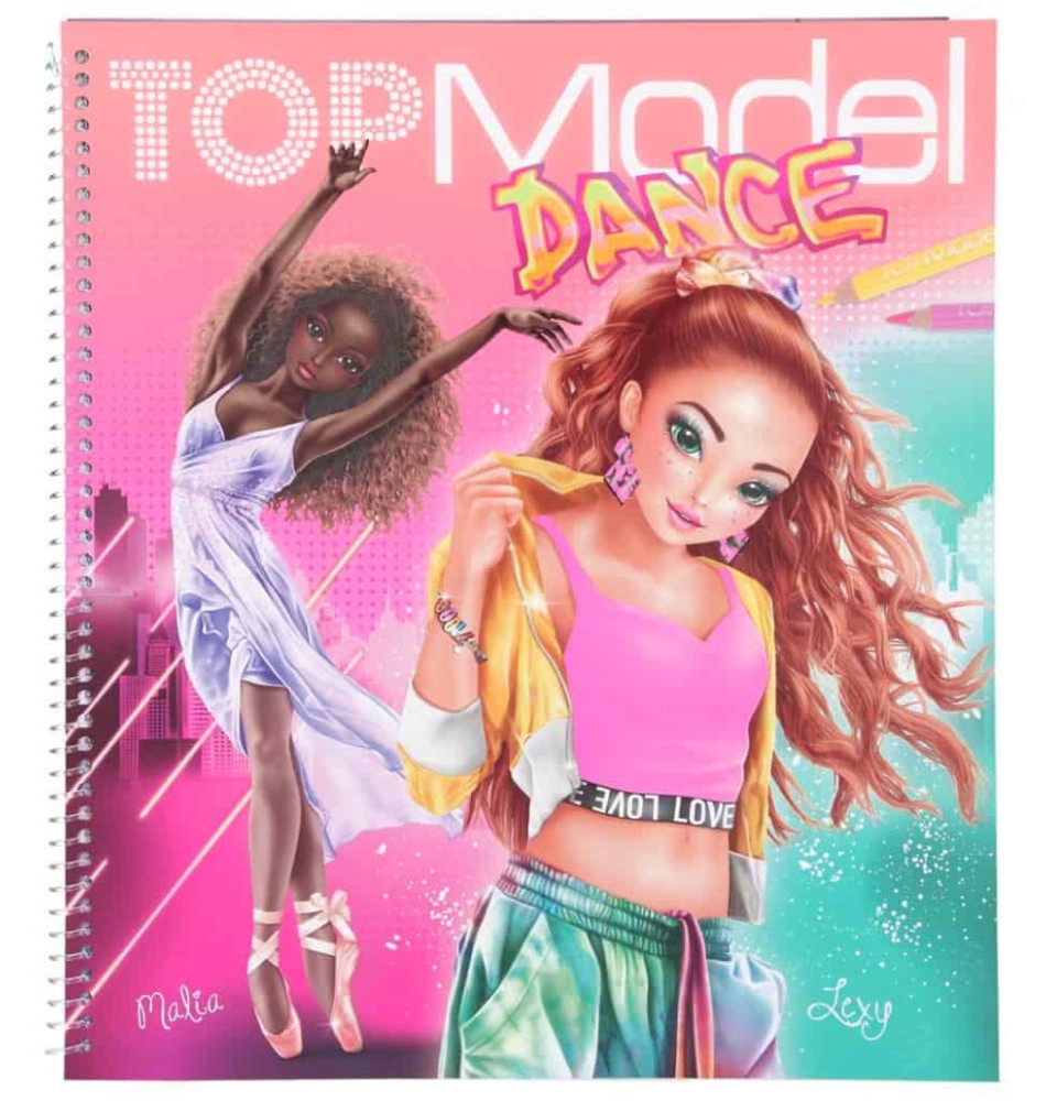 Топ модел: Dance - книжка за оцветяване - детска книга - store.bg