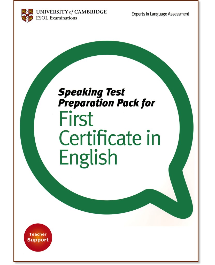 Speaking Test Preparation Pack for First Certificate in English + DVD ...