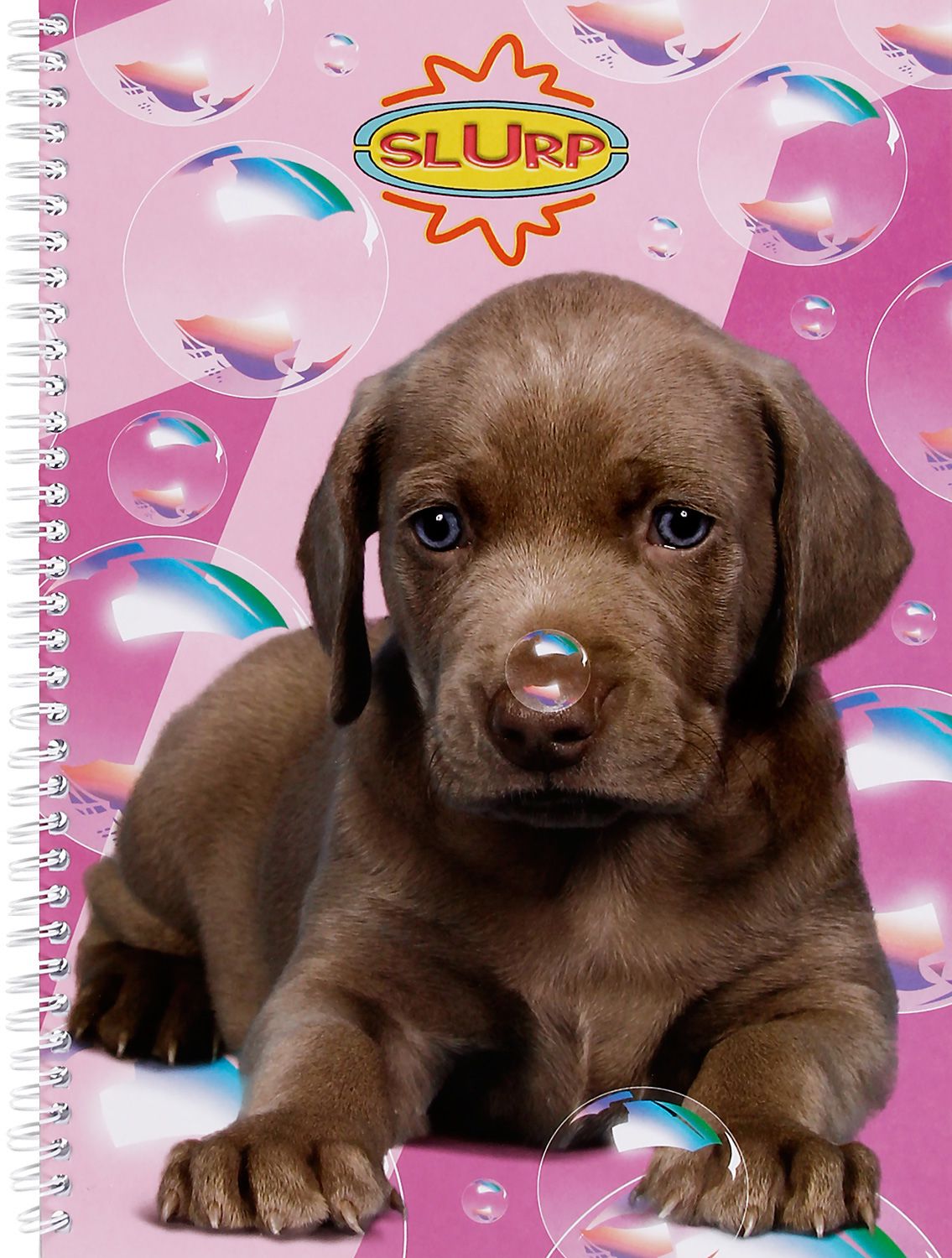 Ученическа тетрадка със спирала Slurp - Dog light pink - - store.bg
