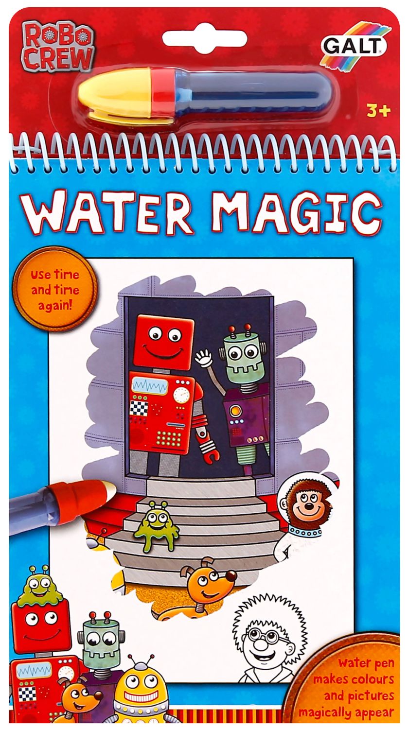 Galt: Роботи - магическа книжка за оцветяване : Robo Crew - Water Magic ...