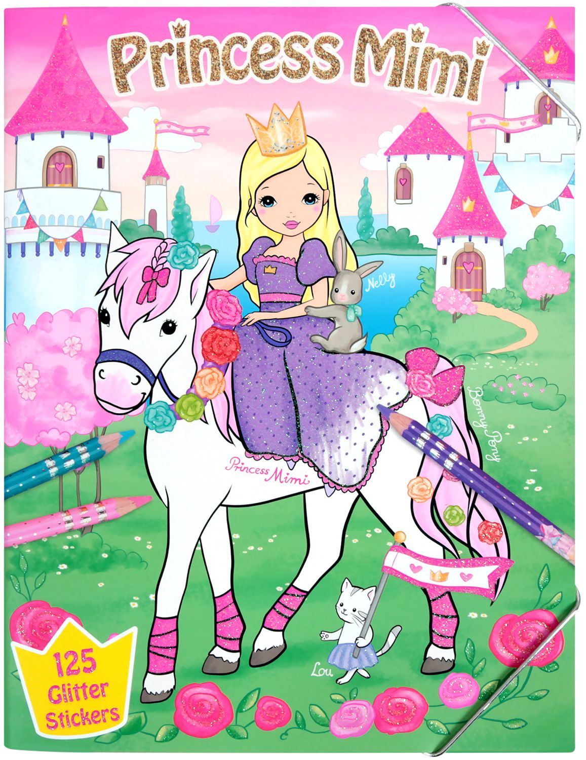 Princess Mimi - книжка за оцветяване с приказни герои + стикери ...