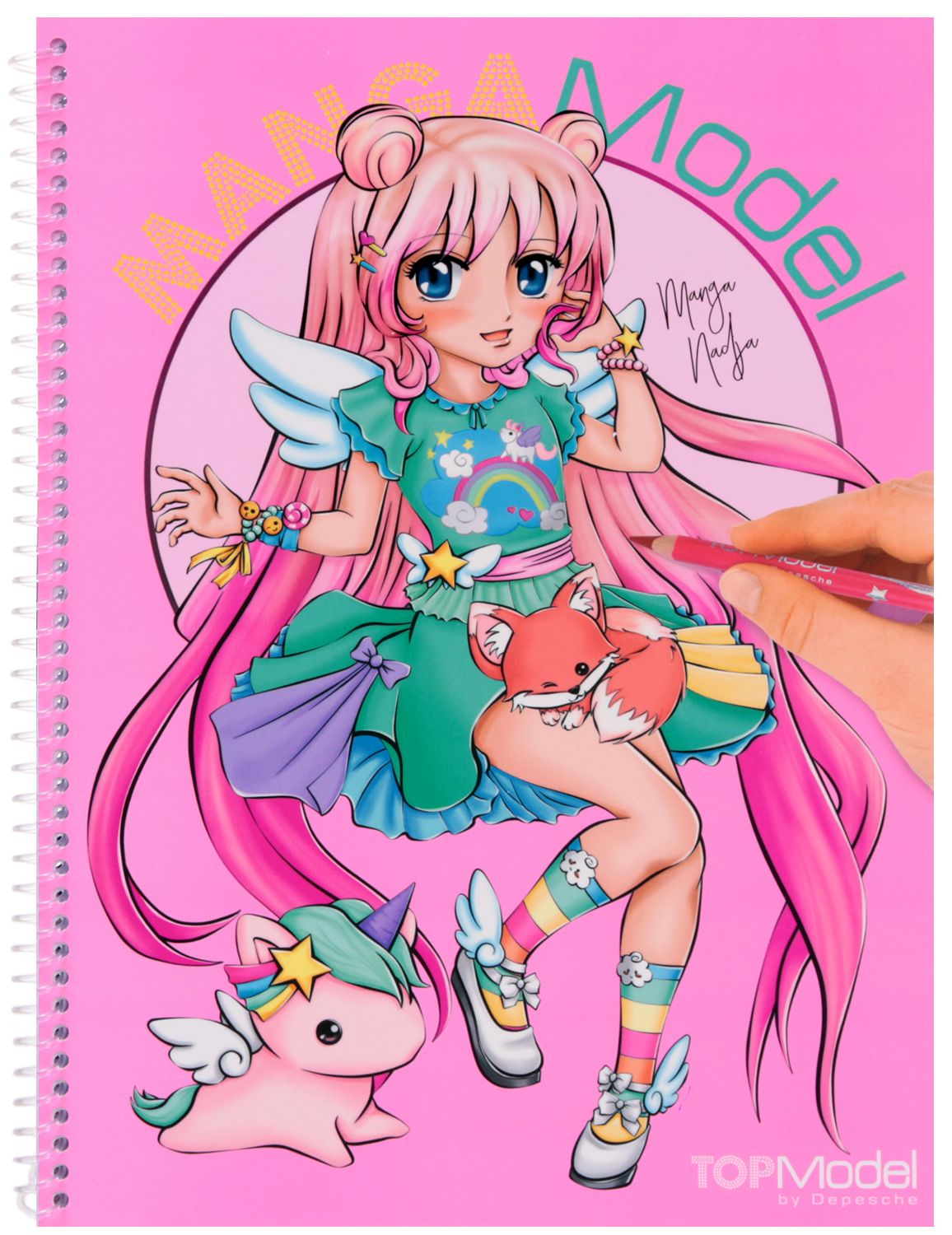 Топ модел: Манга - книжка за оцветяване + стикери - детска книга - store.bg