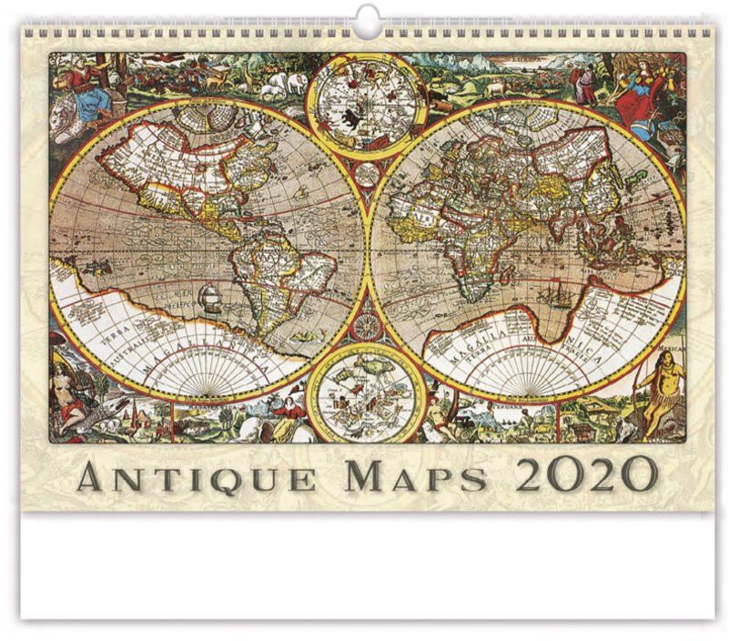 Стенен календар - Antique Maps 2020 - store.bg