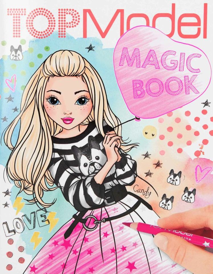Топ модел: Магическа книжка за оцветяване - детска книга - store.bg
