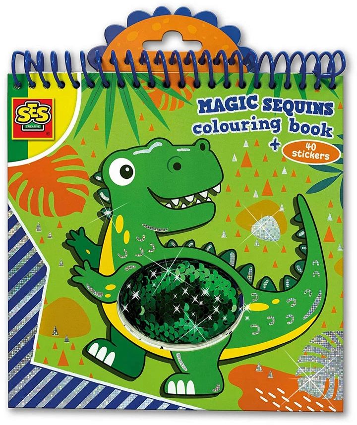 Magic sequins - Книжка за оцветяване с пайети - книга - store.bg