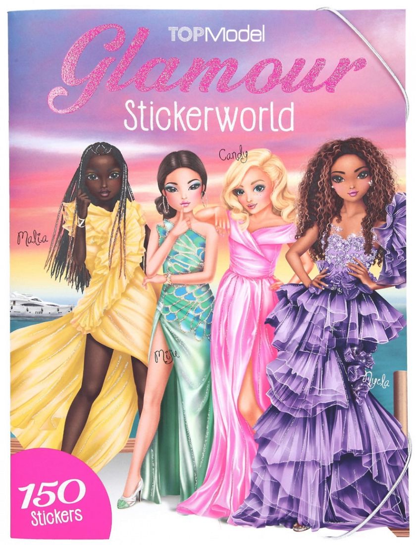 Топ модел: Stickerworld Glamour - детска книга - store.bg