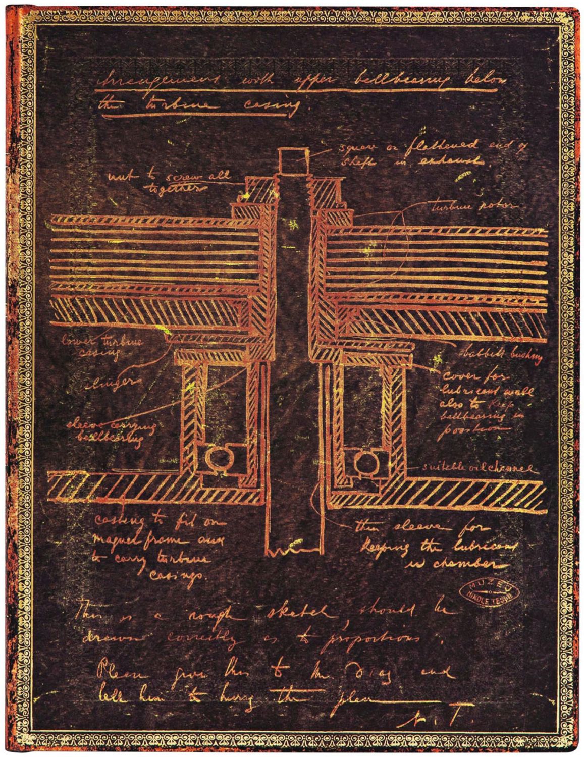 Тефтер мека корица Никола Тесла Paperblanks - store.bg