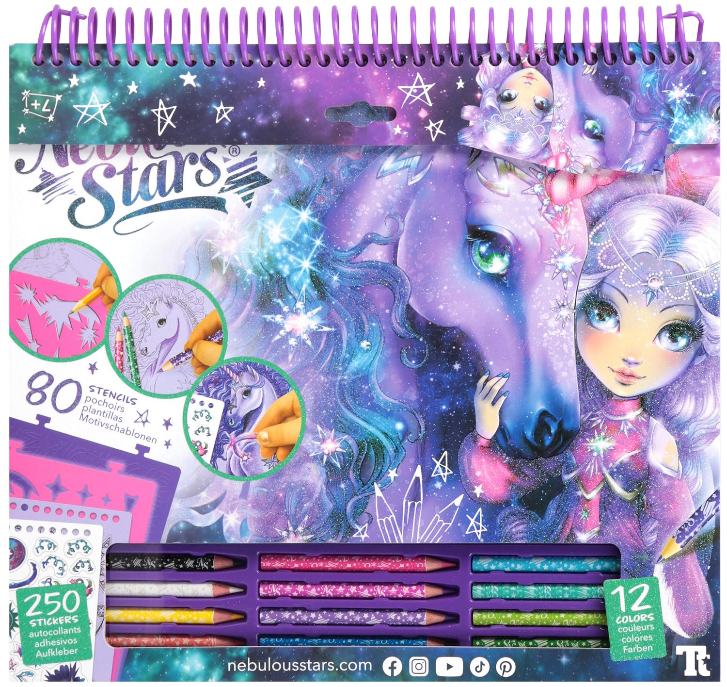 Nebulia: Книга за рисуване - Еднорози - детска книга - store.bg