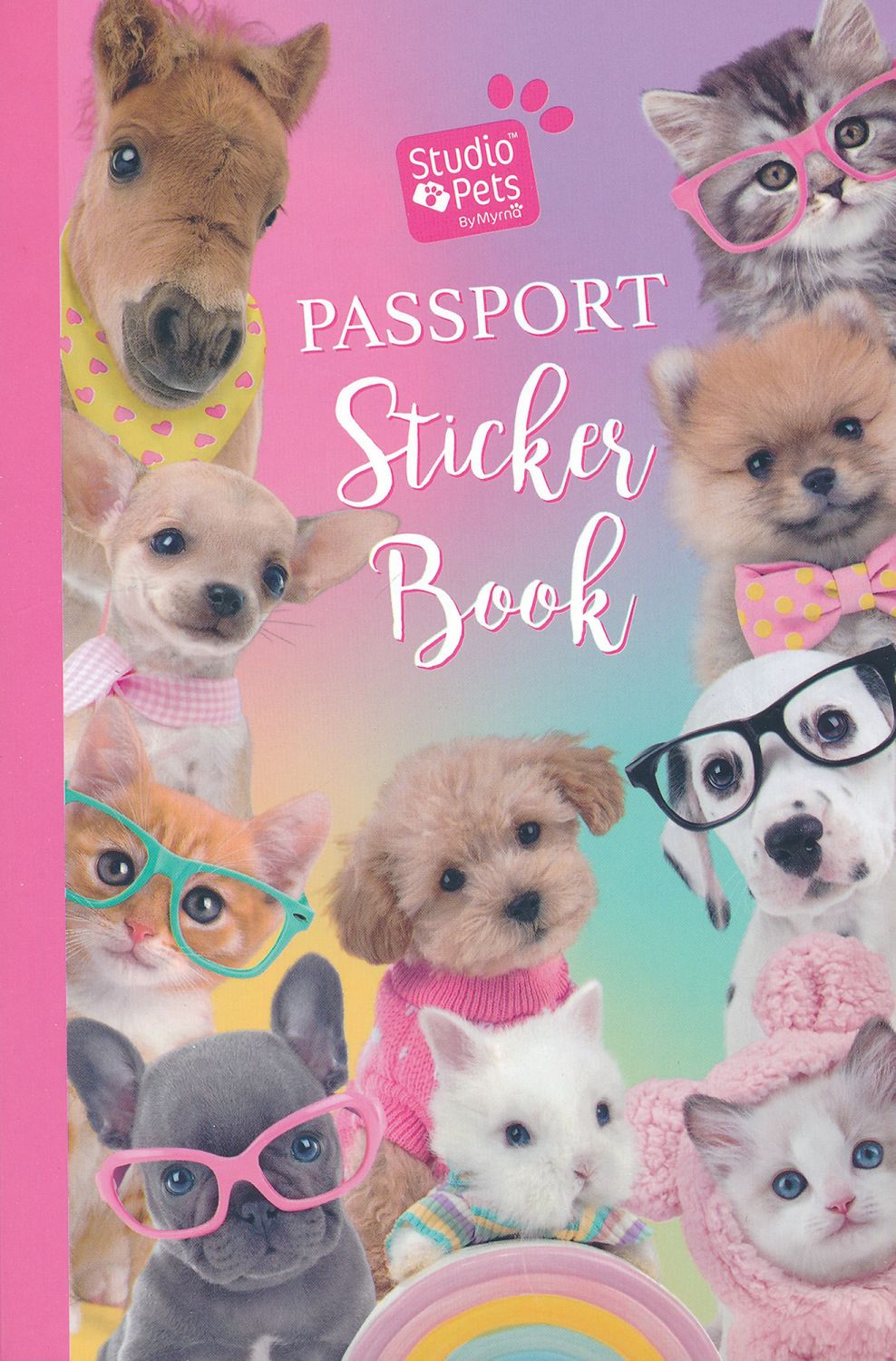 Малка книга със стикери за паспорт на плюшени животни Studio Pets - store.bg