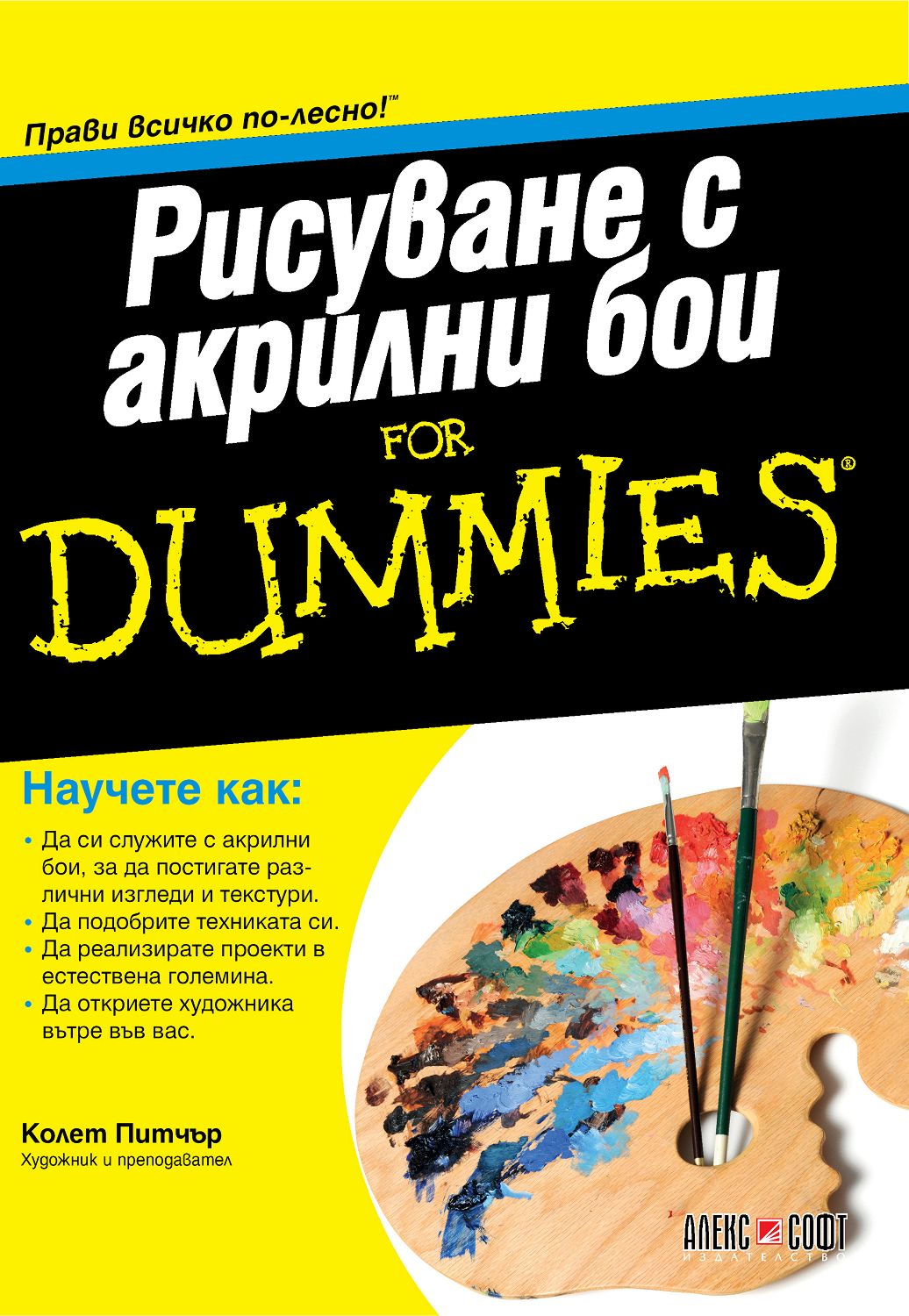 Рисуване с акрилни бои For Dummies - Колет Питчър - книга - store.bg