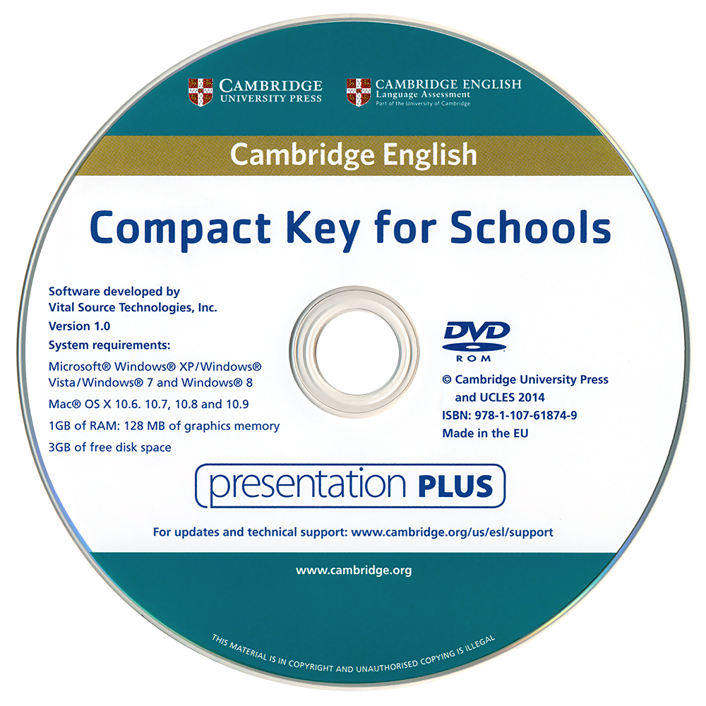 Compact Key for Schools A2 Presentation Plus DVD-ROM - store.bg