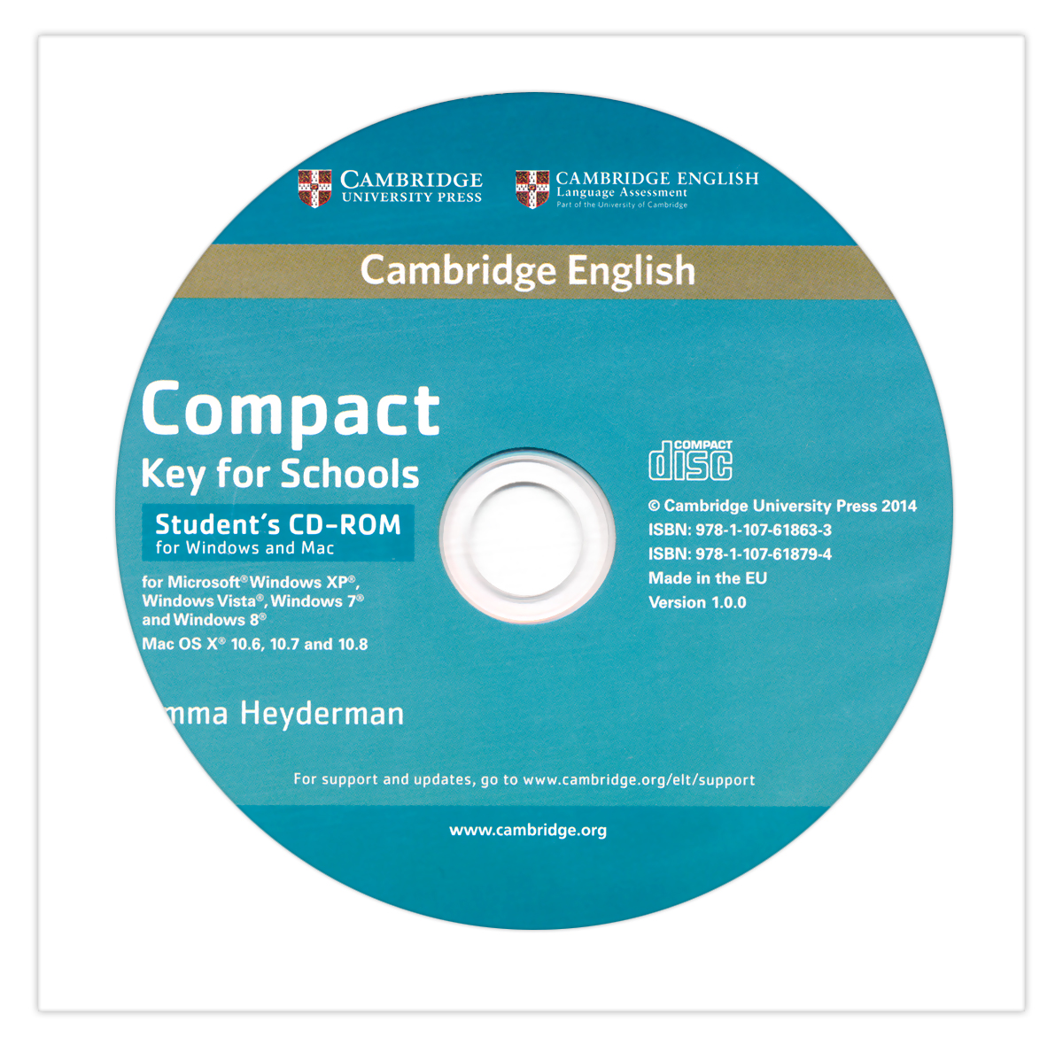 Compact Key for Schools A2 Student's Book without Answers + CD - store.bg
