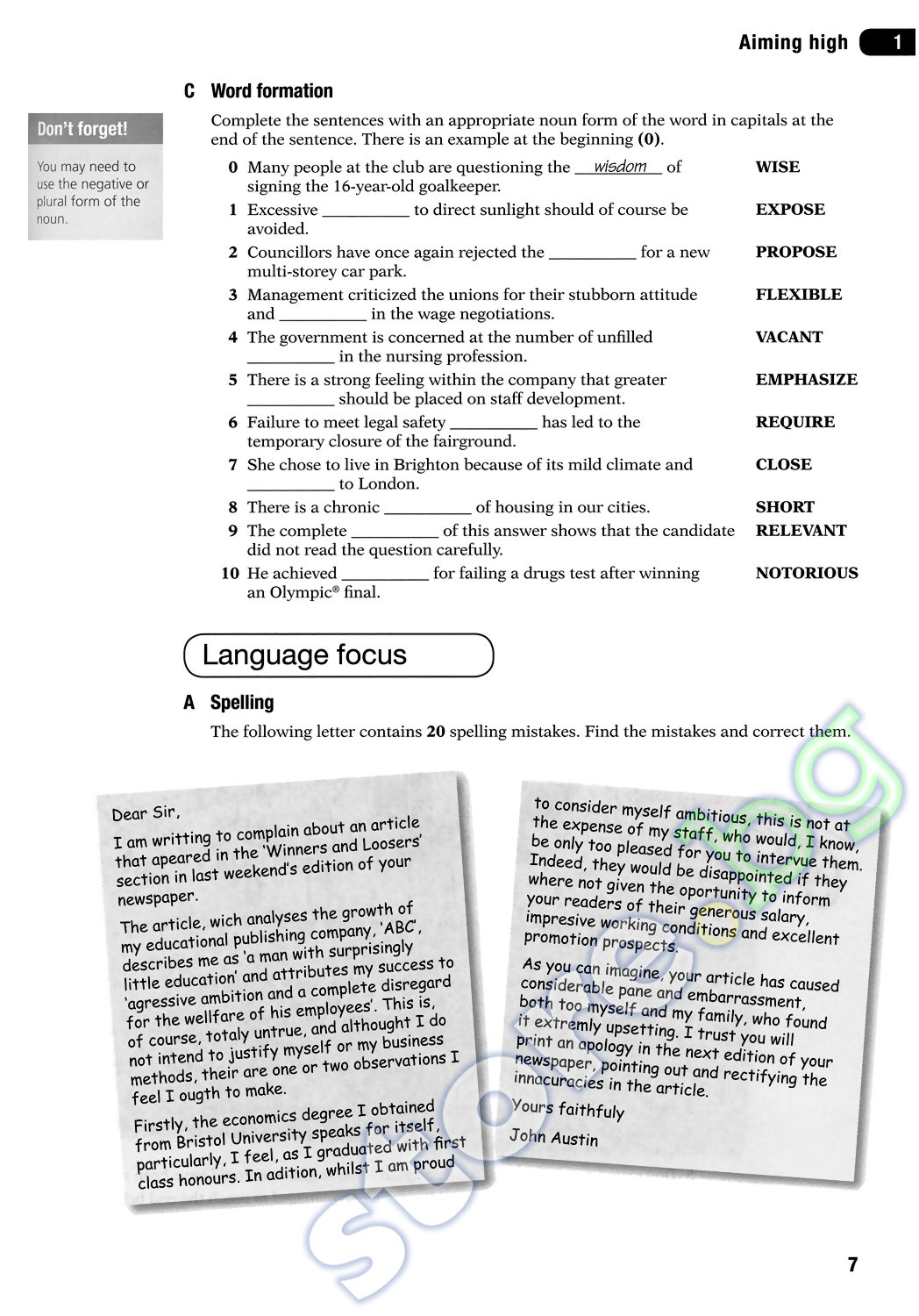 Ready For Advanced C1 Workbook Third Edition Store Bg